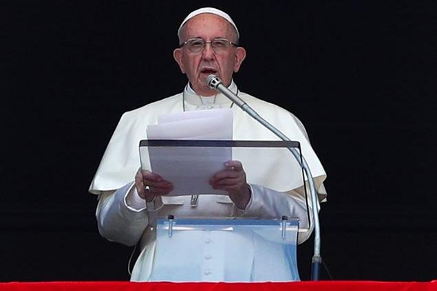 All'Angelus: «I frutti del Sinodo già in fermento come l'uva nelle botti»